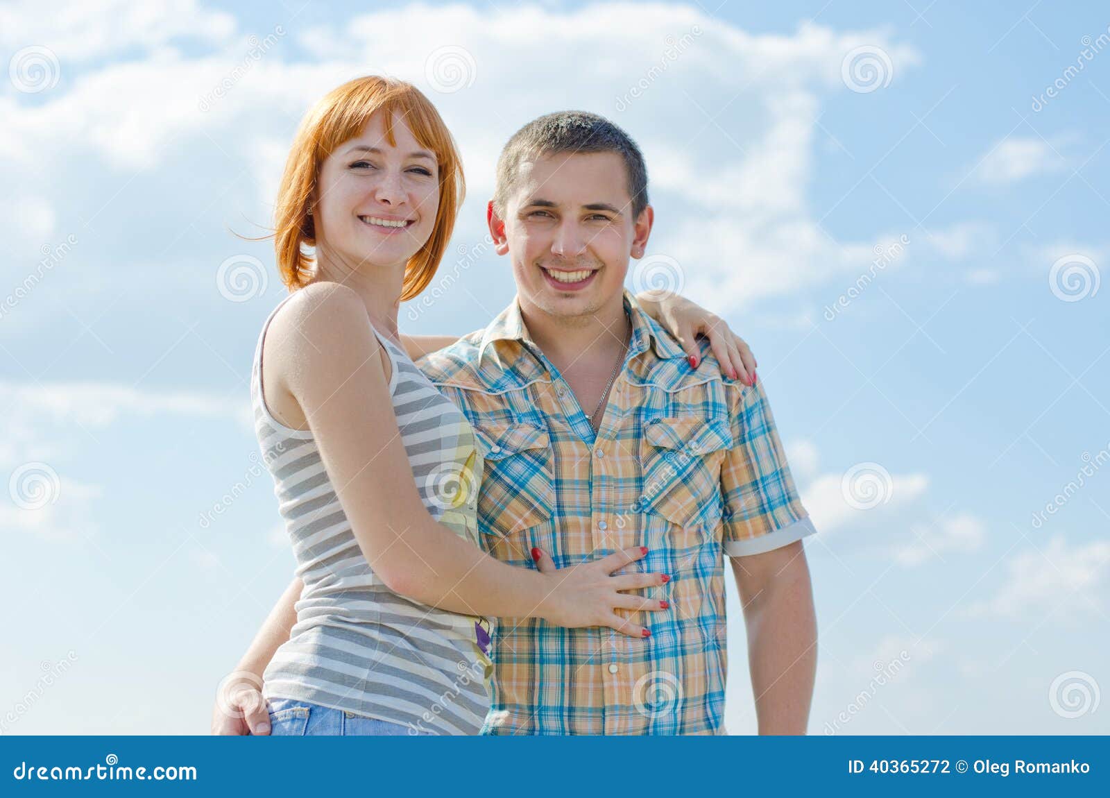 Summer joy stock photo. Image of clouds, summer, smile - 40365272