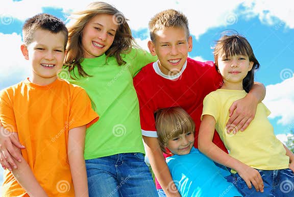 Summer kids stock image. Image of companions, juveniles - 3013147
