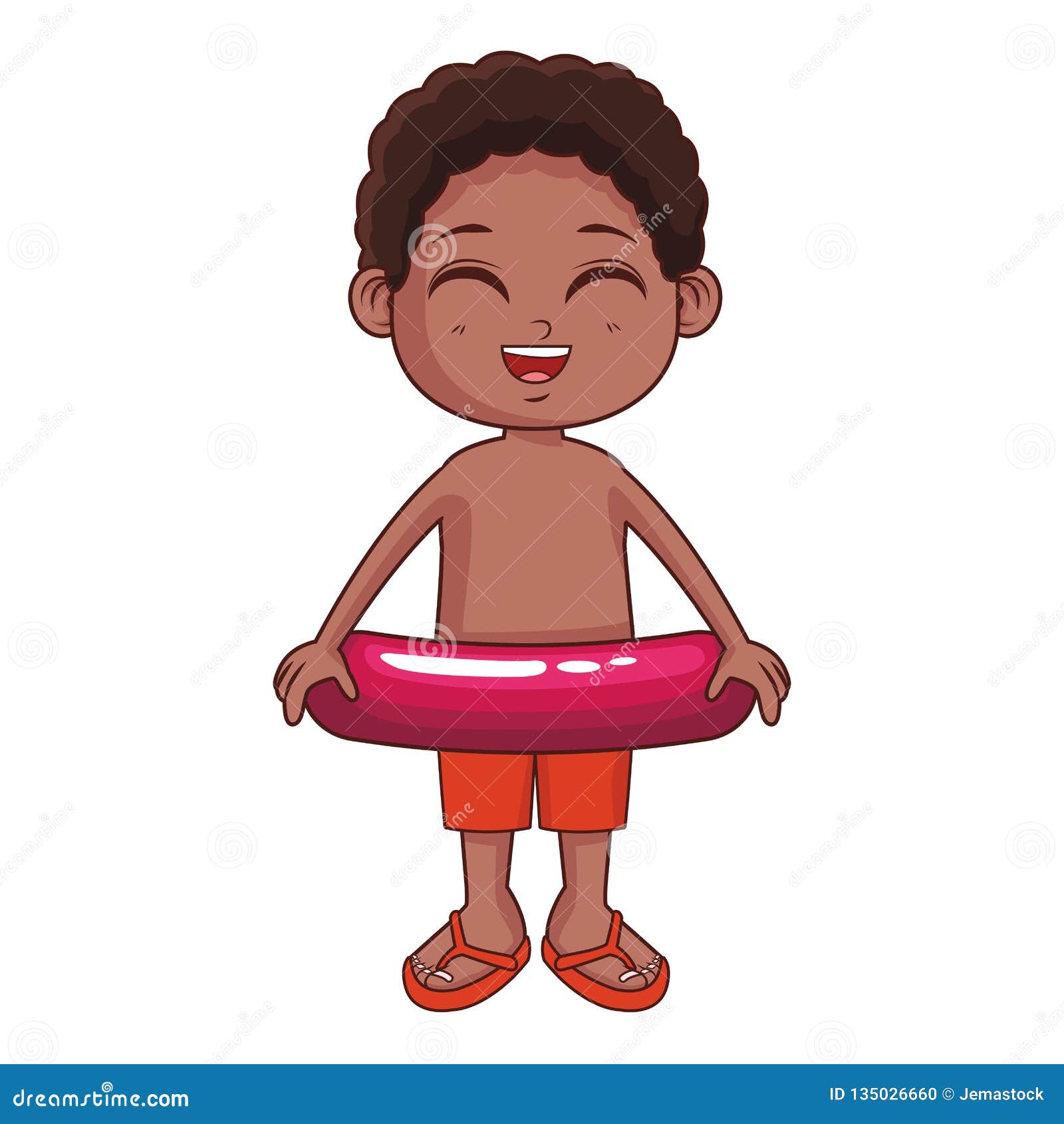 Summer kids cartoon stock vector. Illustration of vector - 135026660