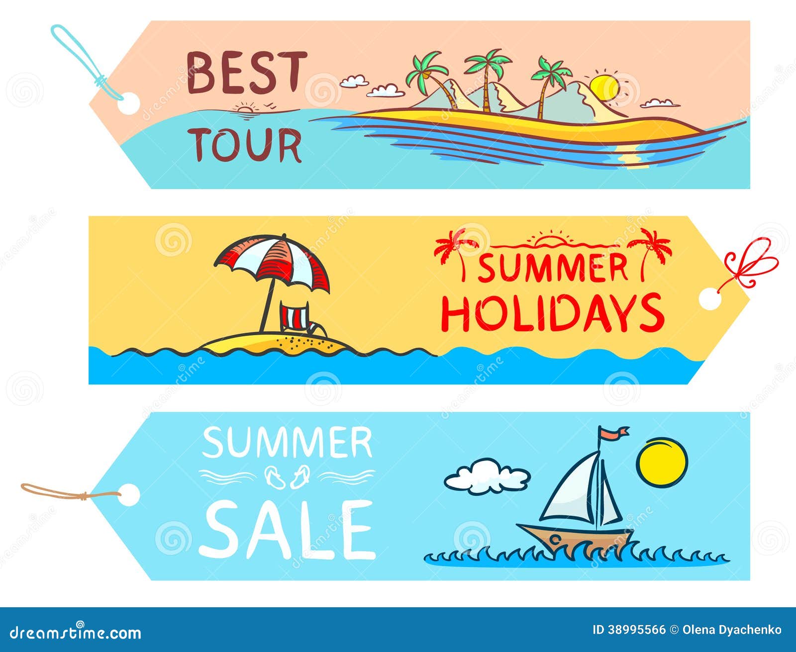 Summer labels stock vector. Illustration of element, heat - 38995566