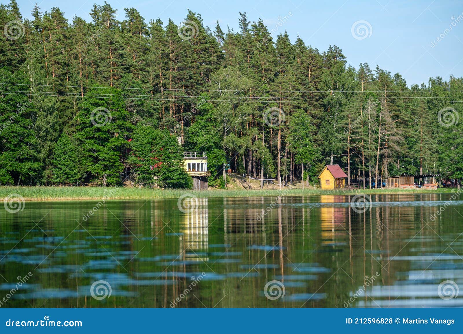Summer Lake Water Surface Abstract from Low Point of View Stock Photo ...