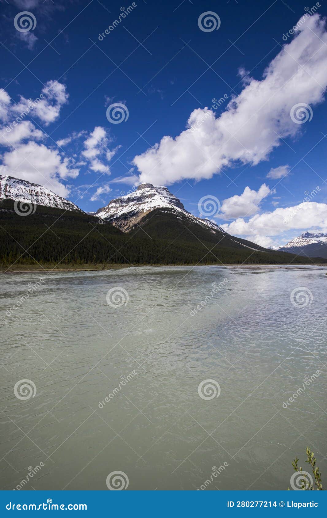 Summer Landscape in Jasper National Park, Canada Stock Photo - Image of ...