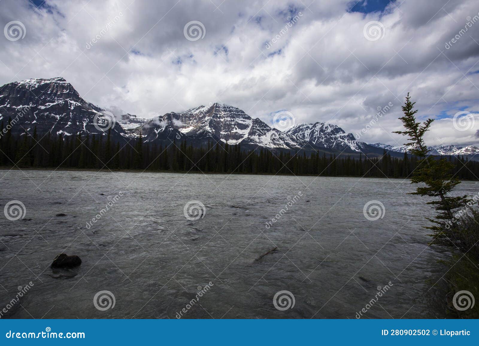 Summer Landscape in Jasper National Park, Canada Stock Photo - Image of ...