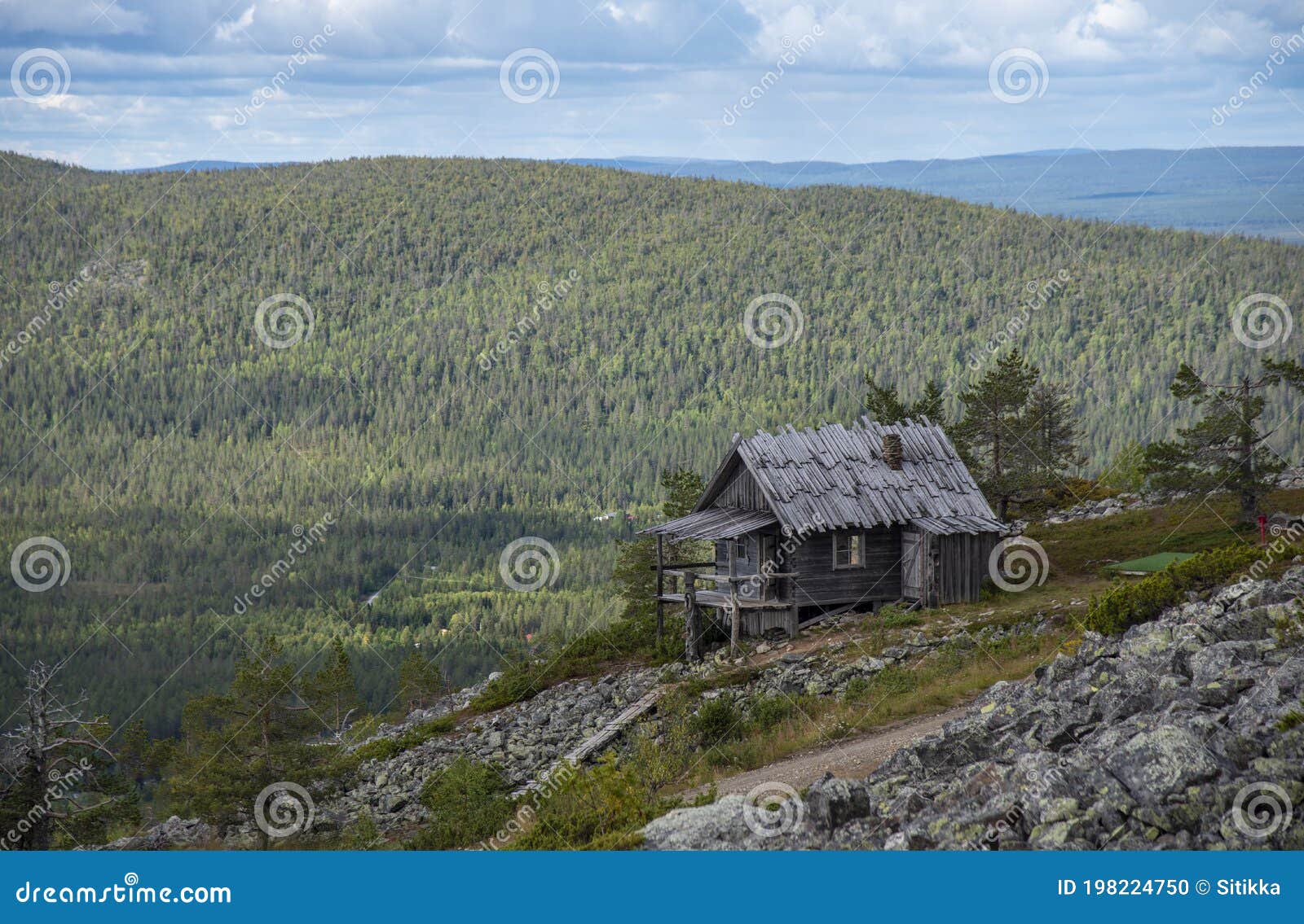 Mountain Landscape in Lapland Finland Stock Photo - Image of national ...