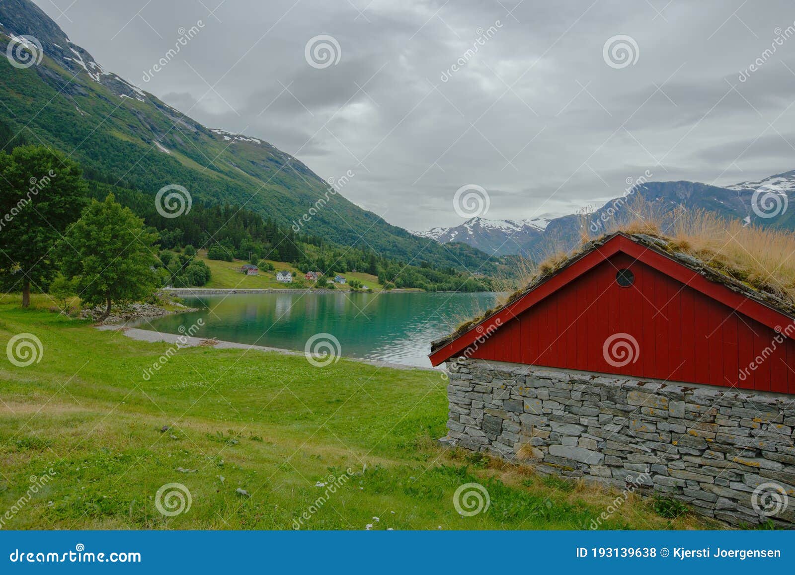 Summer Landscape in Stryn Norway Stock Photo - Image of scandinavia ...