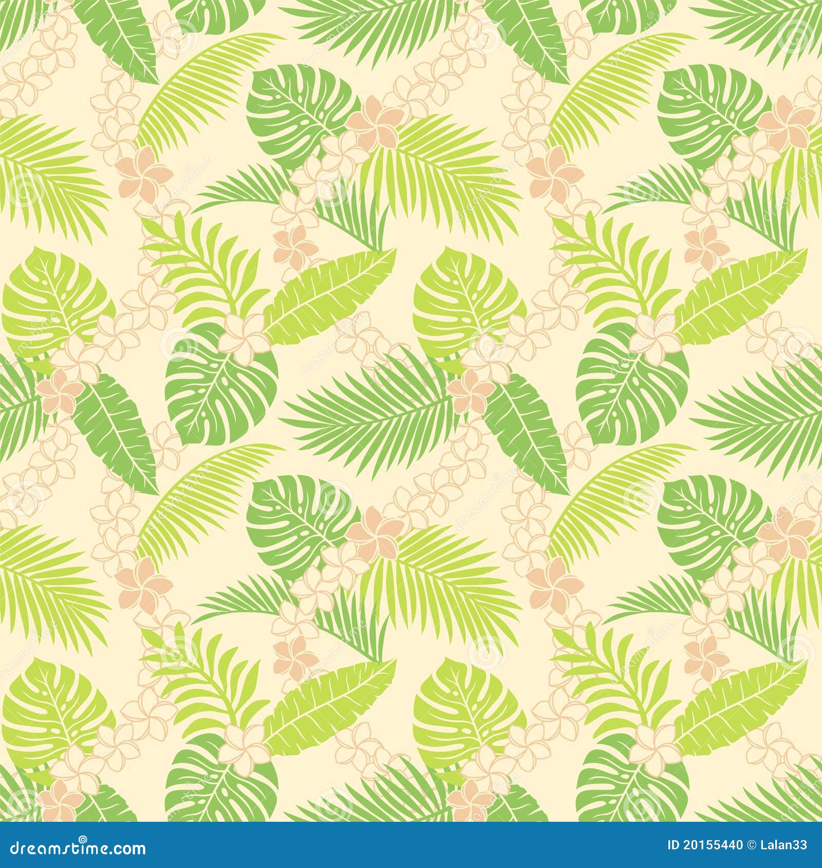Summer leaf pattern stock vector. Illustration of hawaiian - 20155440