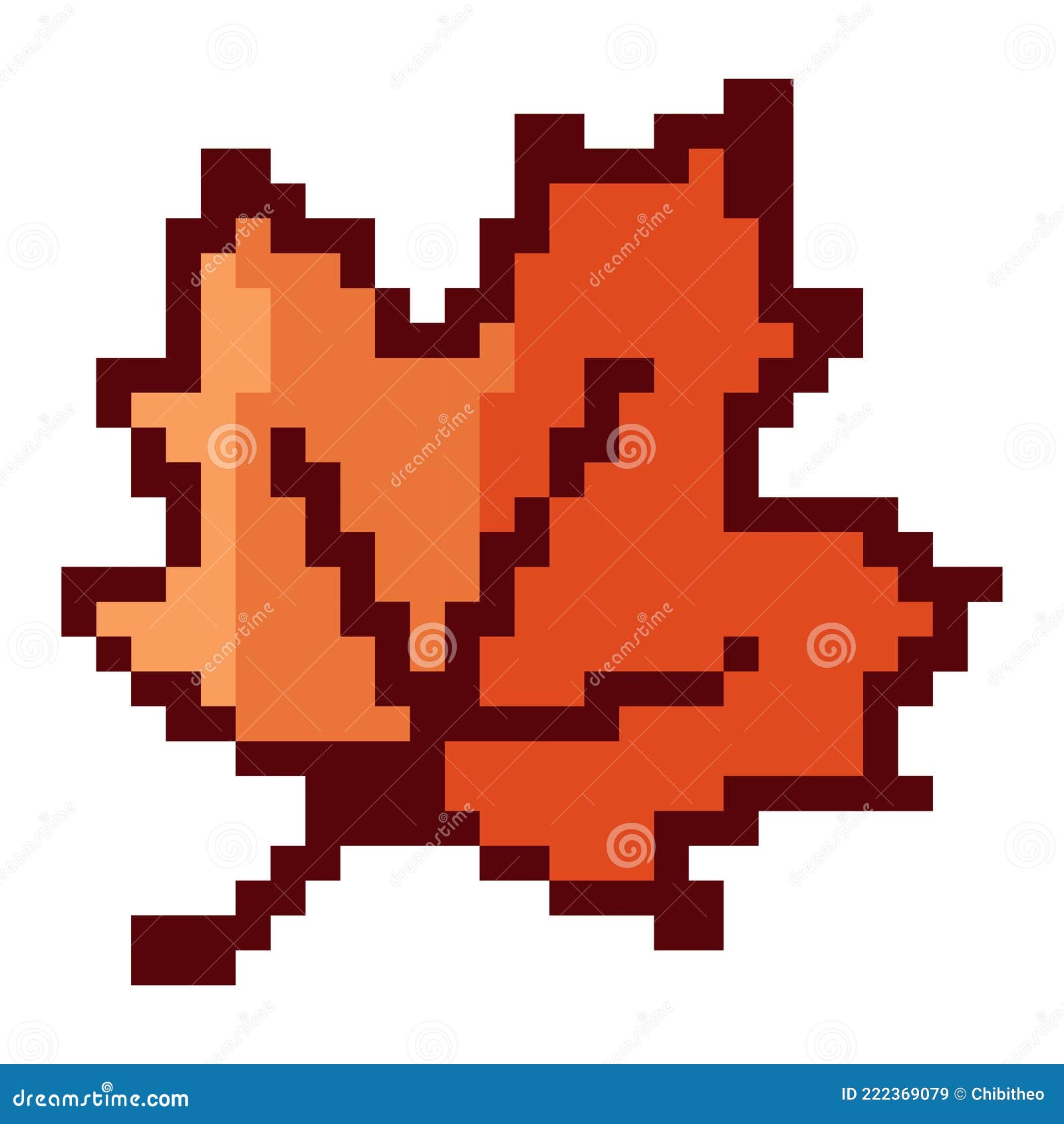 Summer Leaf Pattern. Pixel Leaf Image Stock Vector - Illustration of ...