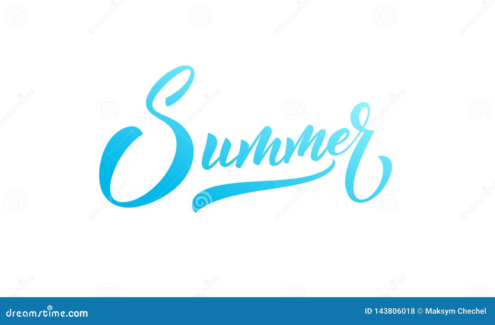Summer. Summer Lettering Calligraphy Overlay Design Stock Vector ...