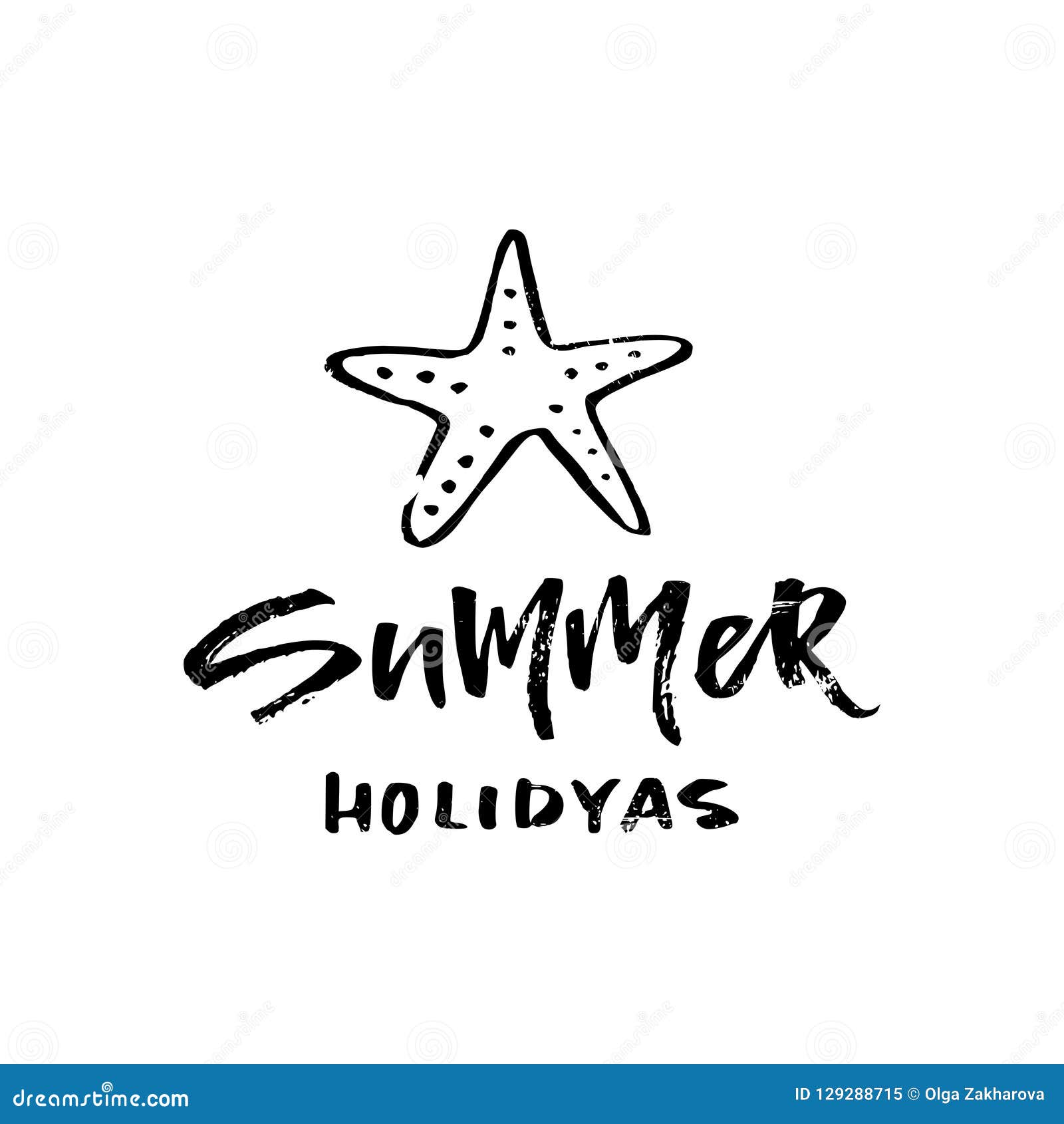 Summer Lettering stock vector. Illustration of drawn - 129288715