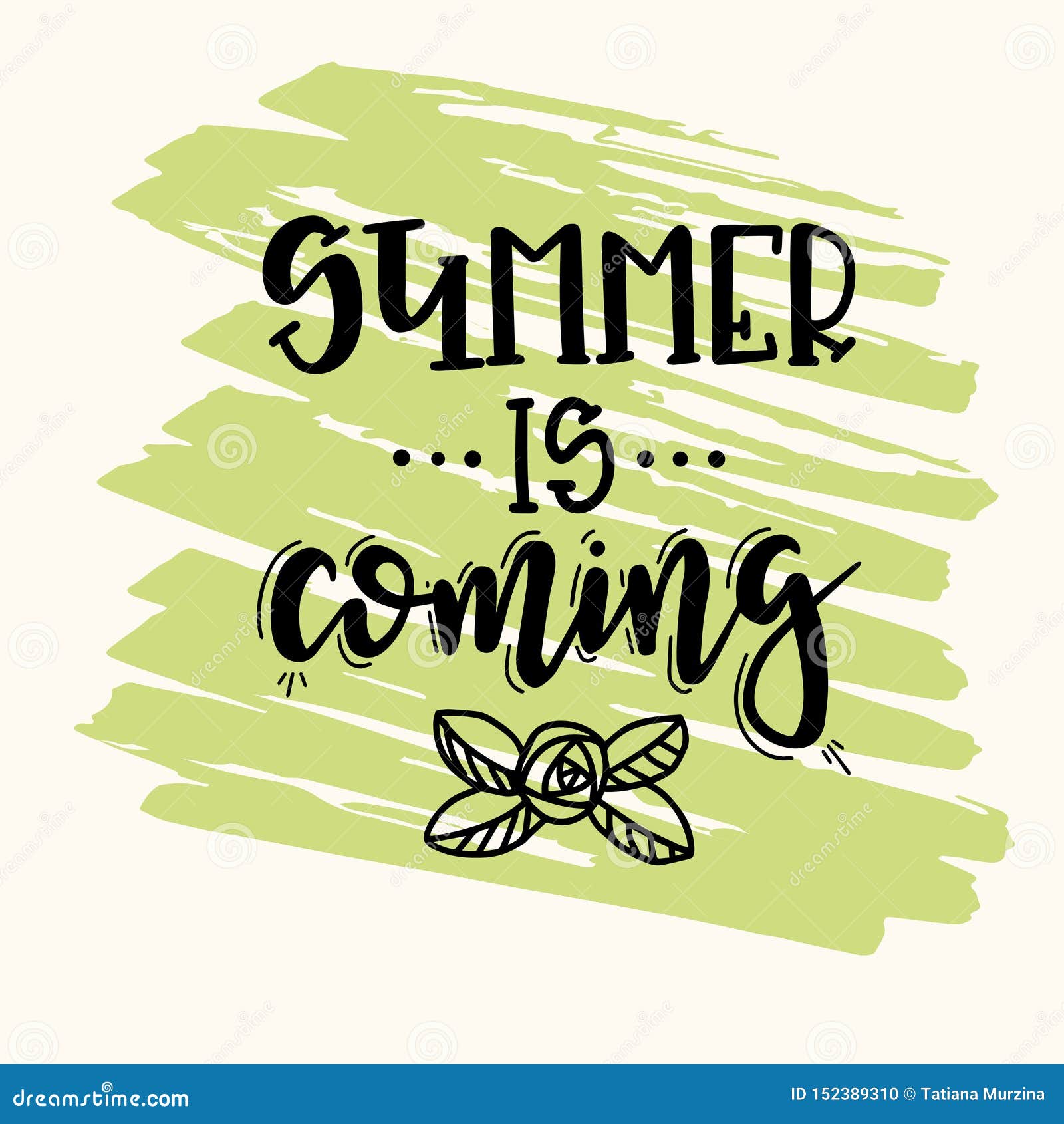 Summer Lettering Ypographic Design. Vector Illustration. Stock Vector ...