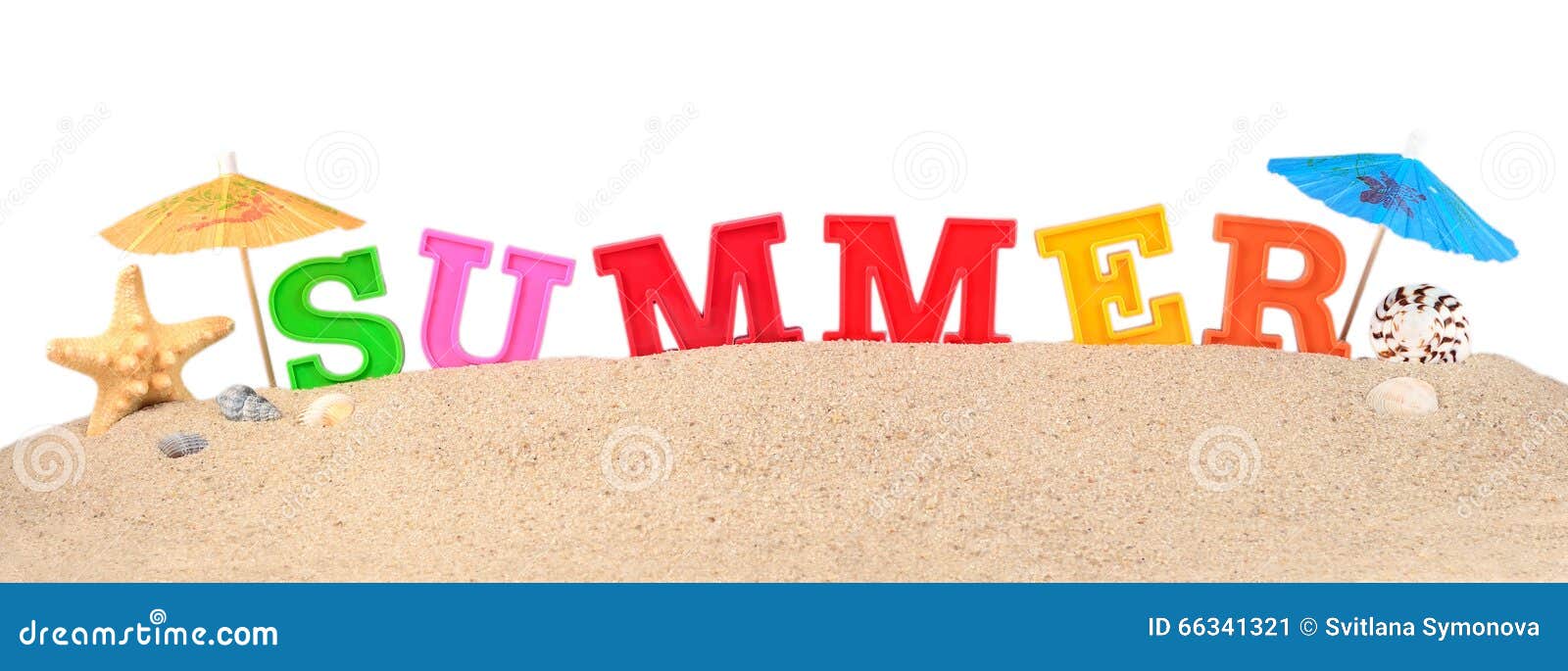 Summer Letters on a Beach Sand on a White Stock Image - Image of relax ...