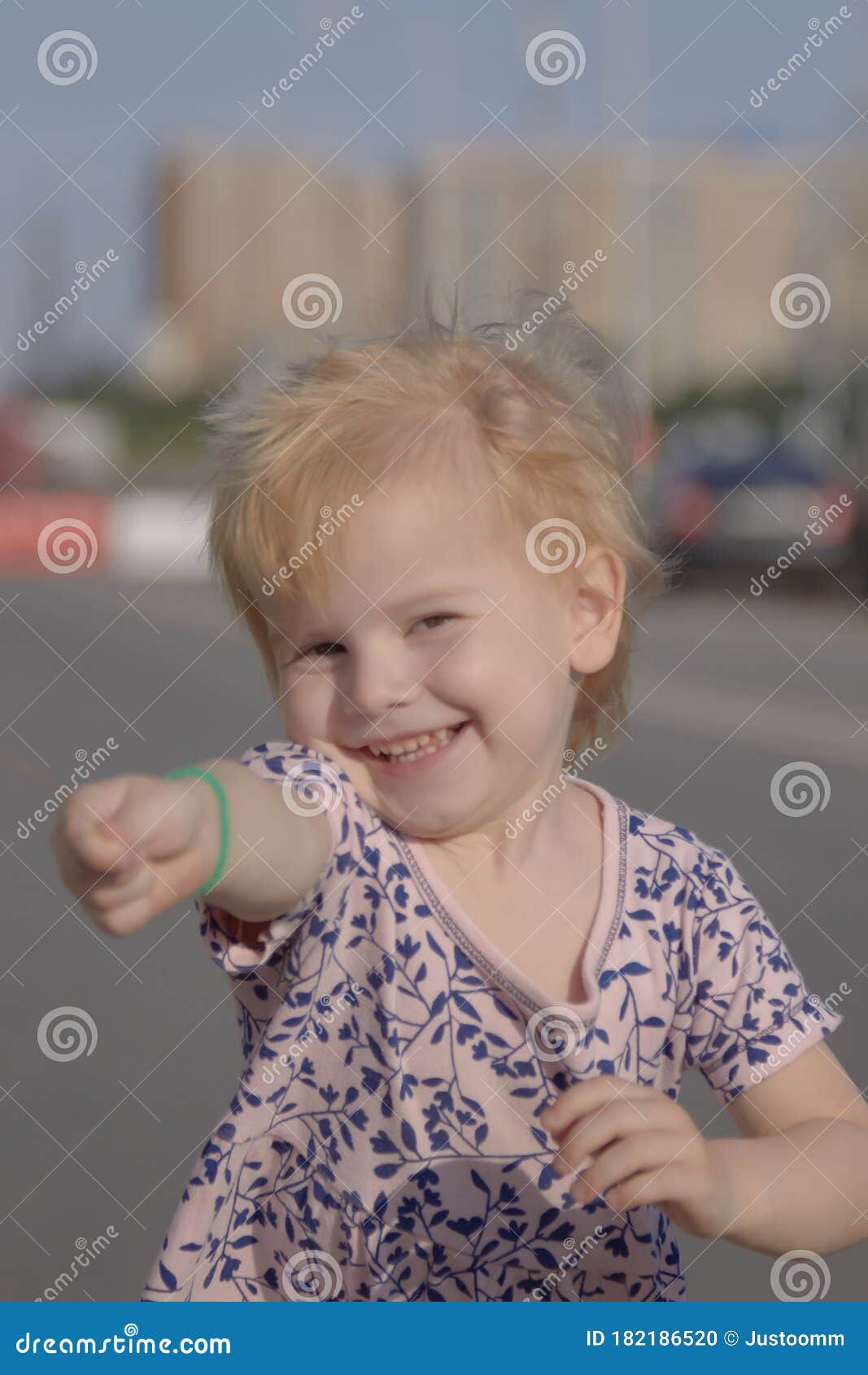 Summer a Little Girl is Guessing on a Daisy Stock Photo - Image of ...