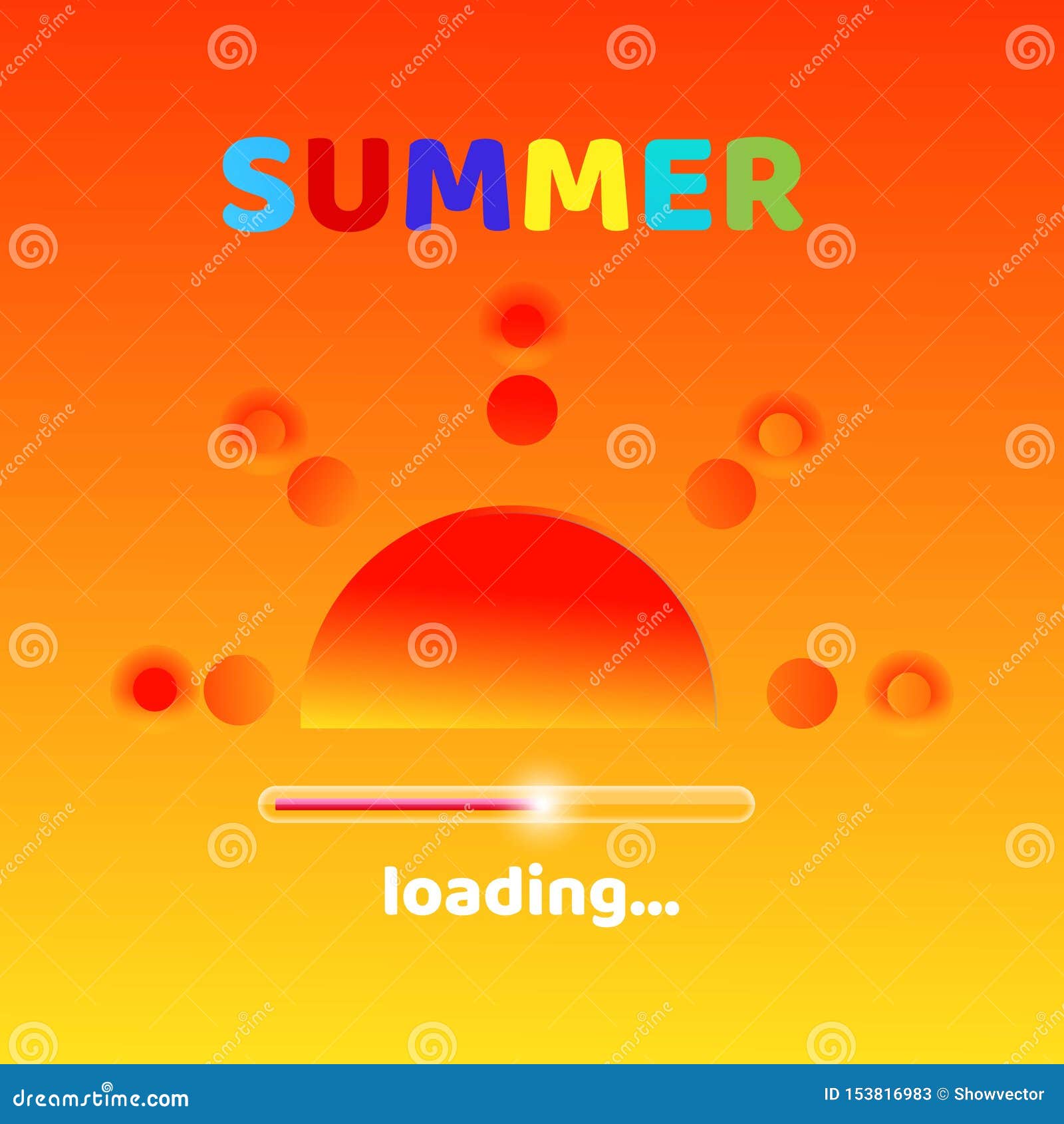 Summer is Loading Creative Graphic Message for Your Summer Design ...