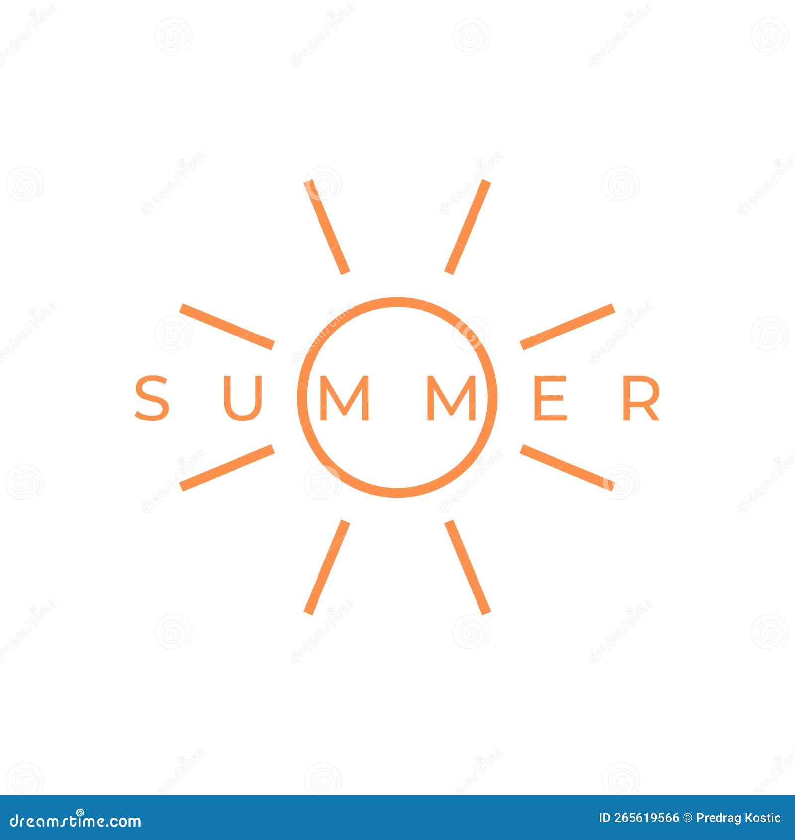 Summer logo design stock illustration. Illustration of sign - 265619566