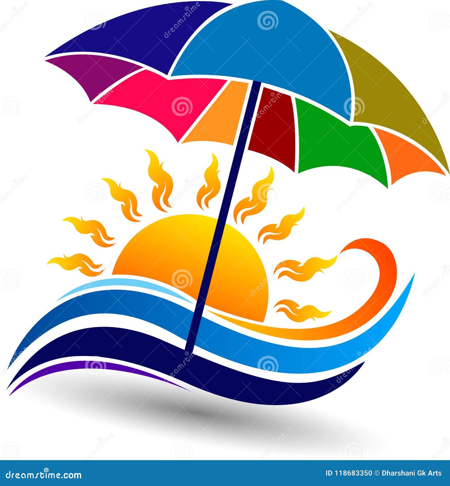 Summer logo stock vector. Illustration of logo, protection - 118683350