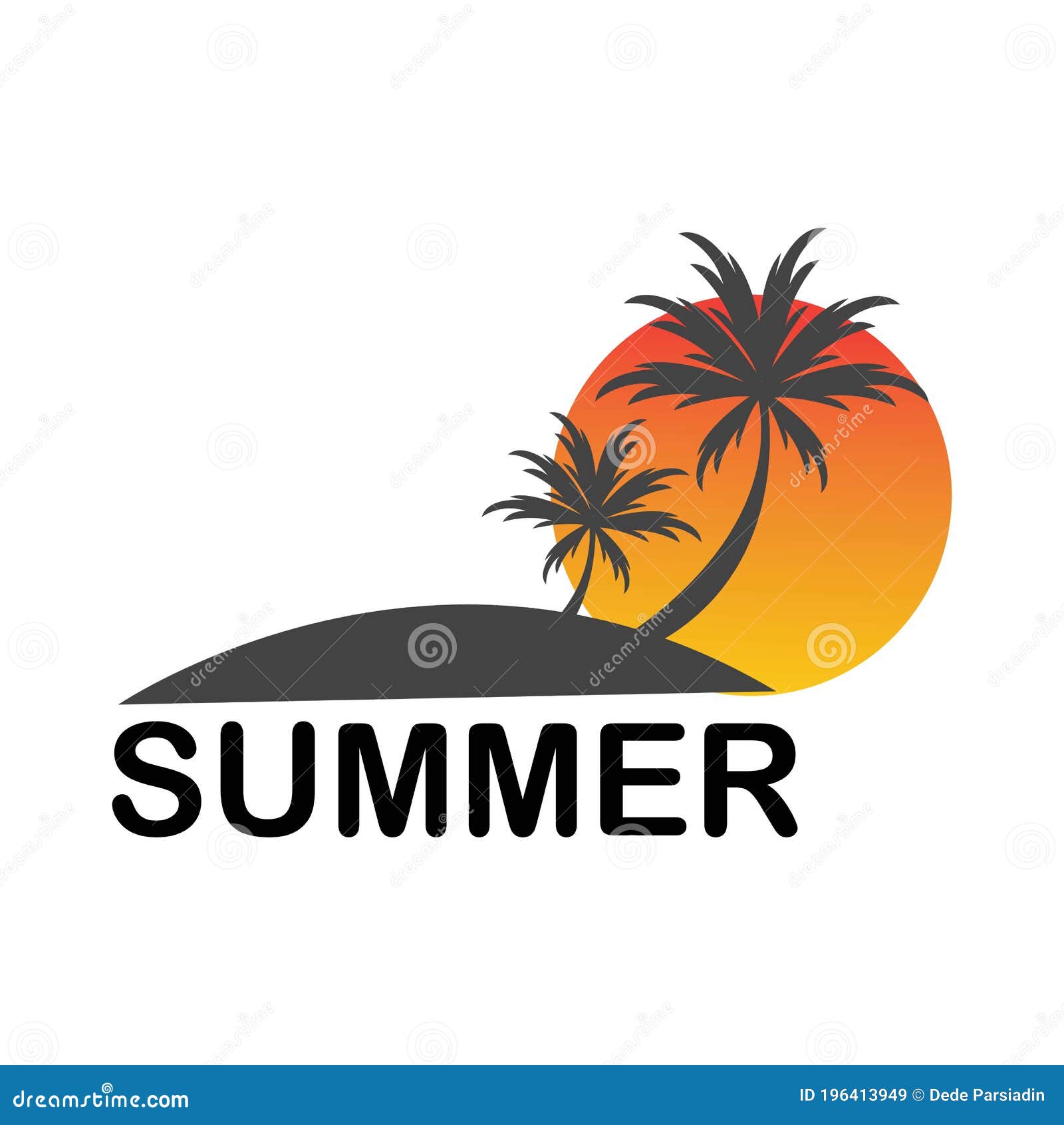 Summer Logo Symbol Illustration Design Template - Vector Stock Vector ...