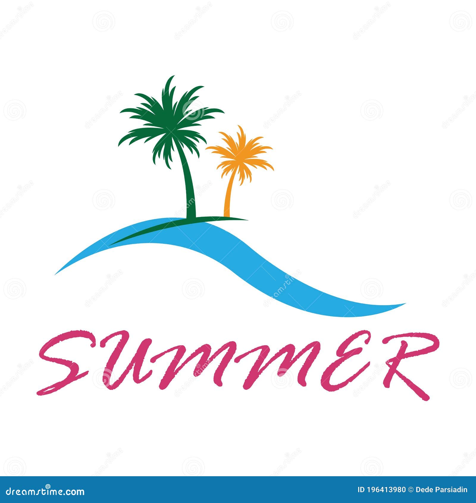 Summer Logo Symbol Illustration Design Template - Vector Stock Vector ...