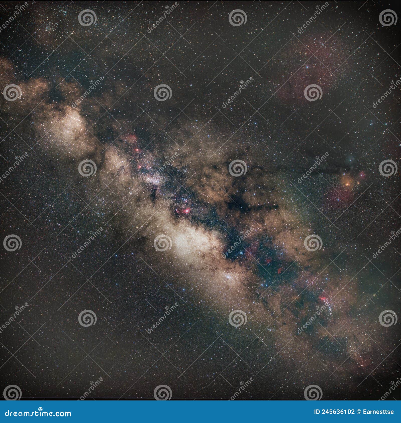 Summer Milky Way Over the Sky Stock Photo - Image of planet, telescope ...
