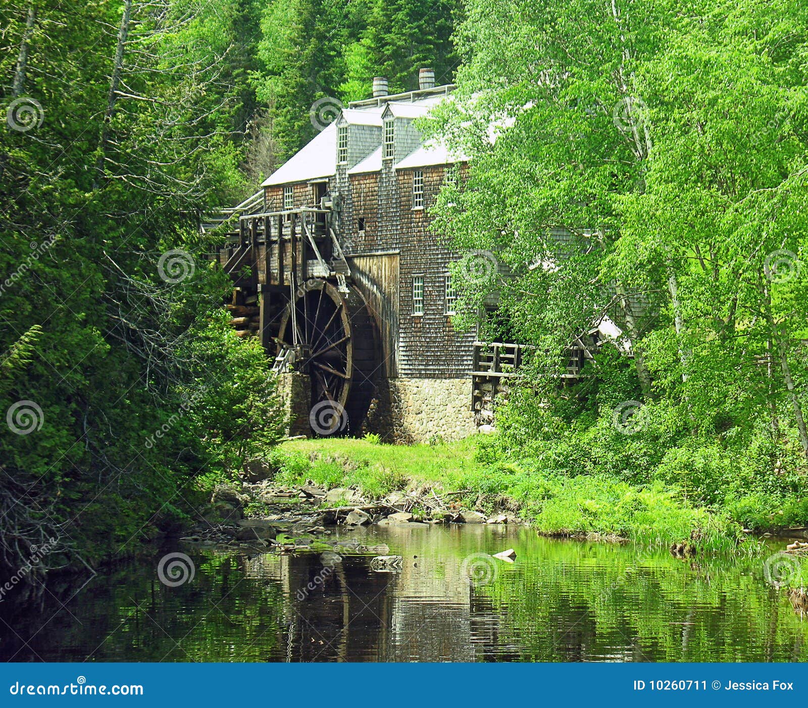 Summer Mill stock image. Image of countryside, boards - 10260711