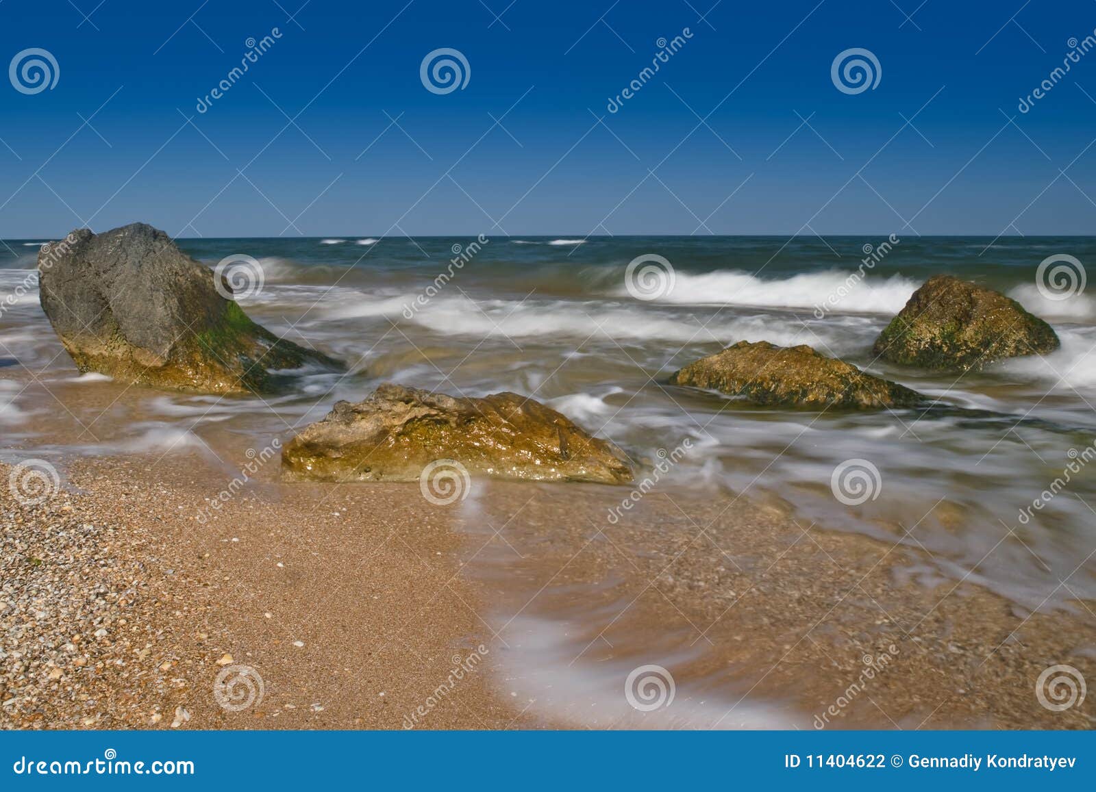 Summer Mist Waves on the Sea Stock Photo - Image of daylight, liquid ...