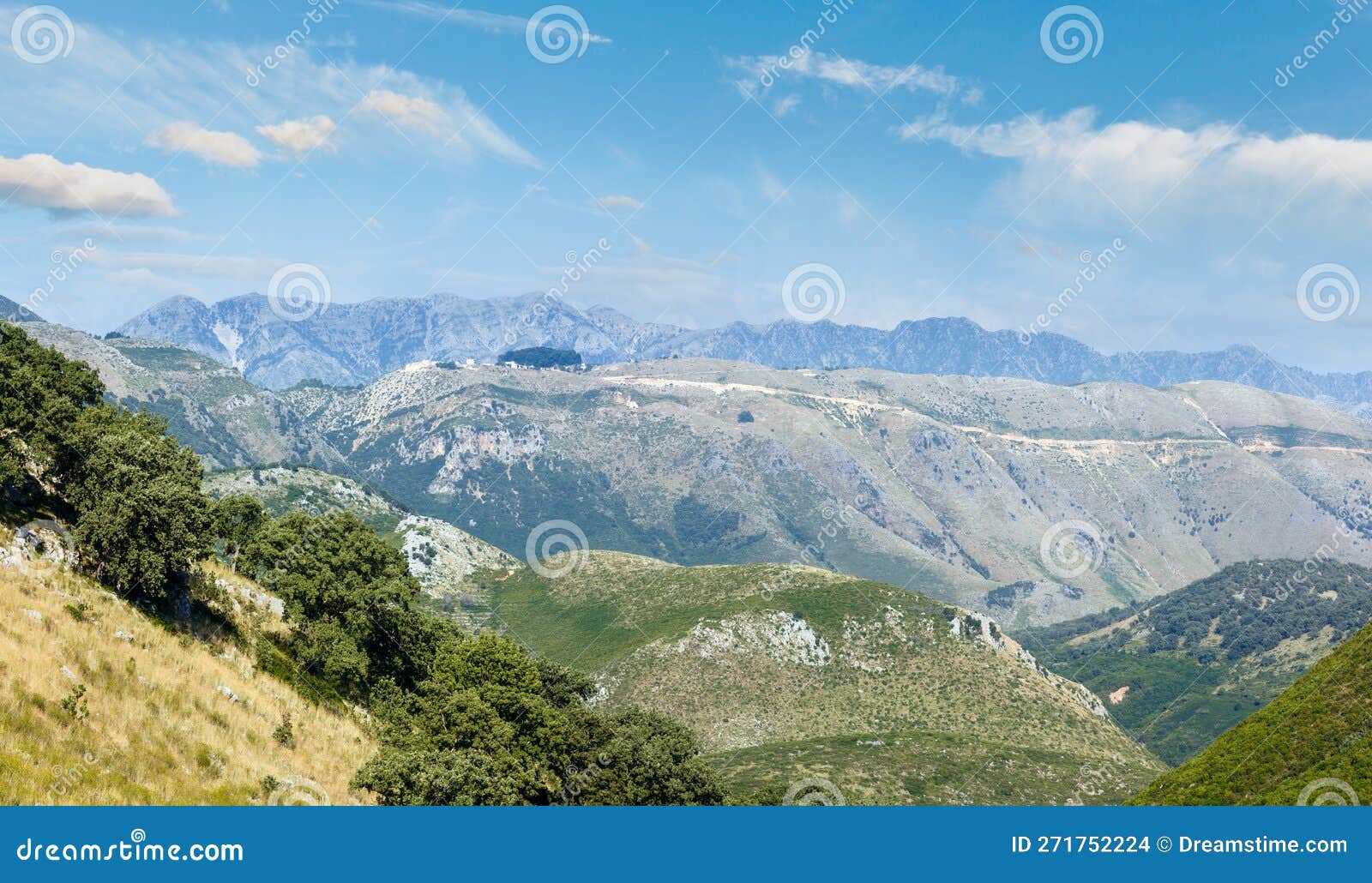 Summer Misty Llogara Pass Panorama, Albania Stock Photo - Image of ...