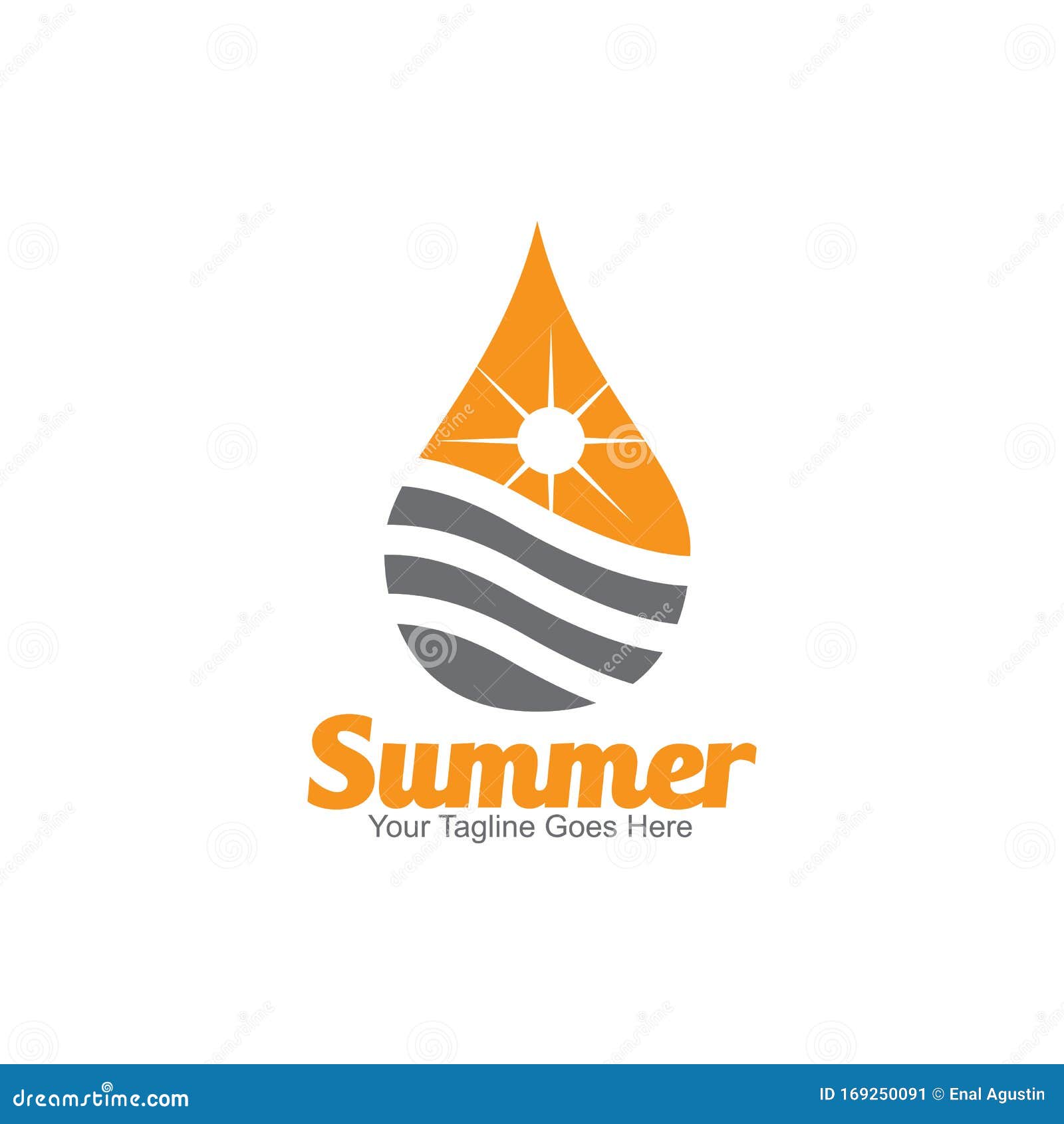 Summer Moment Icon Logo Design Vector Template Stock Vector ...