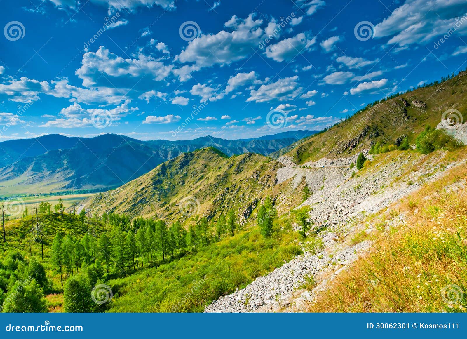 Summer Mountain Landscape in Sunny Weather. Stock Image - Image of ...