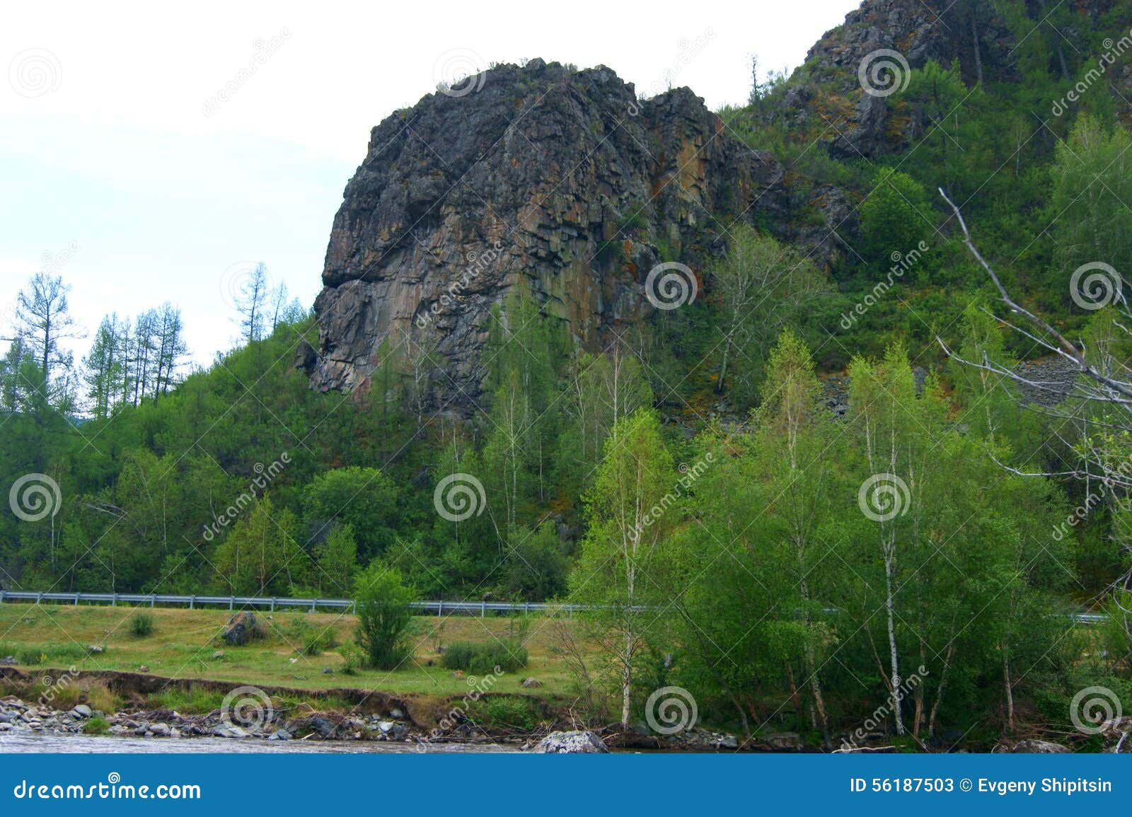 Summer in mountain stock image. Image of beautiful, road - 56187503