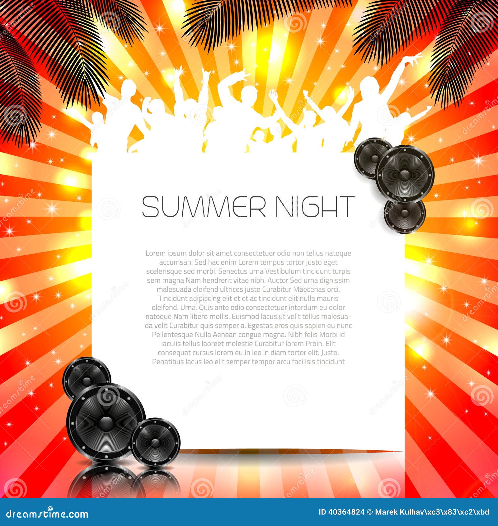 Summer Music Background - Vector Stock Illustration - Illustration of ...