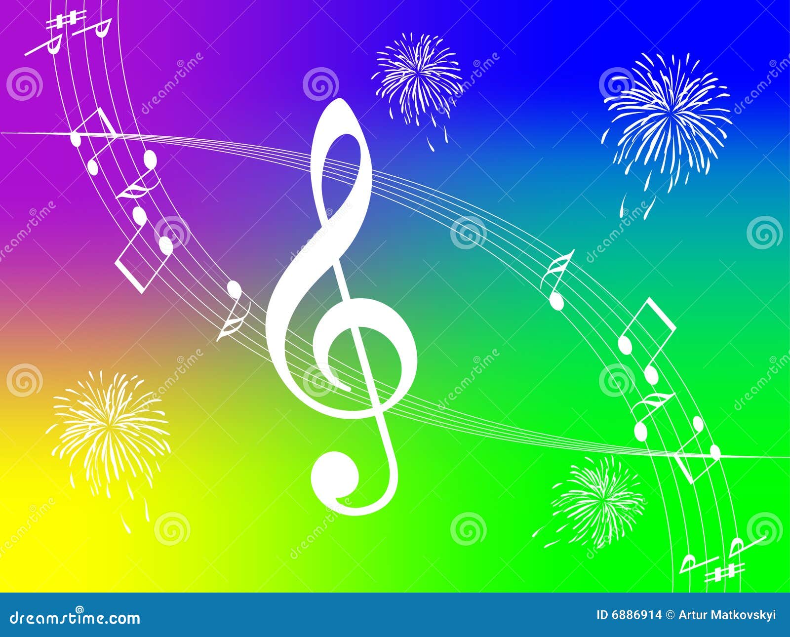Summer music illustration. stock vector. Illustration of modern - 6886914