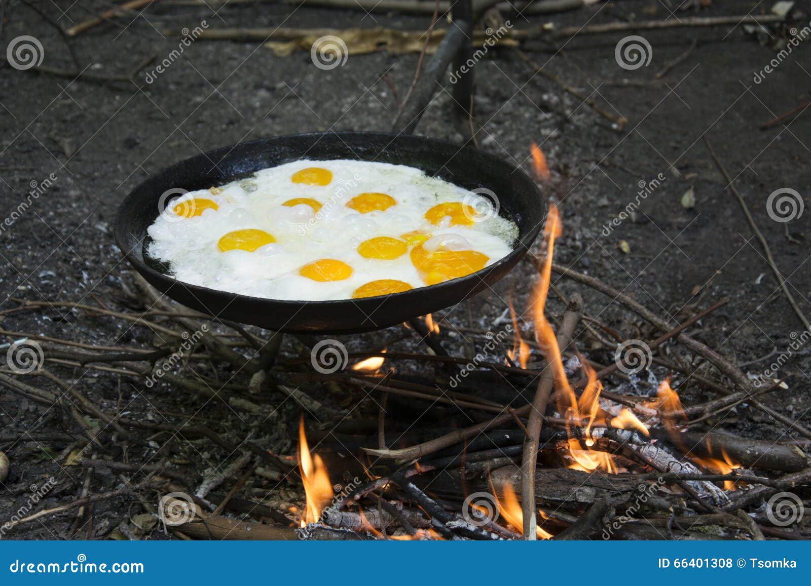 In the Summer on the Nature of the Fire in a Frying Pan Fried Egg ...