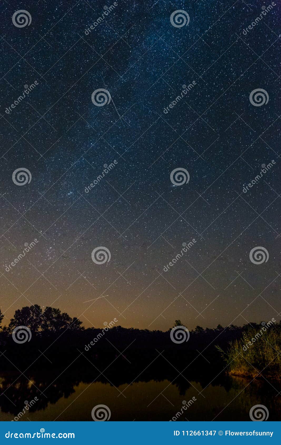 Summer Night Sky with Stars and Milky Way Stock Image - Image of dawn ...