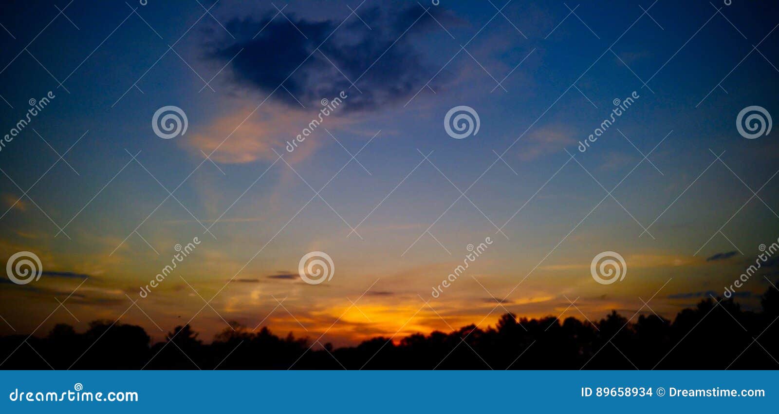 Summer Night Sunset stock photo. Image of sunset, summer - 89658934