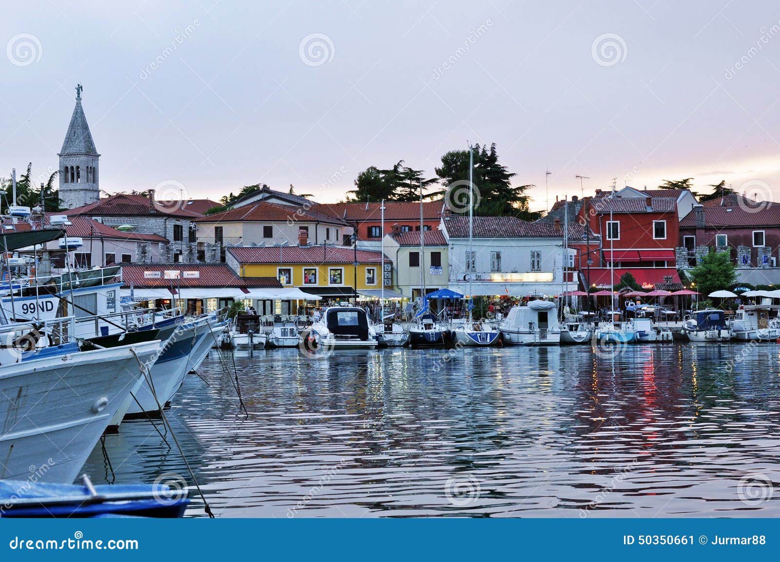 Summer in Novigrad editorial photo. Image of sunset, yacht - 50350661