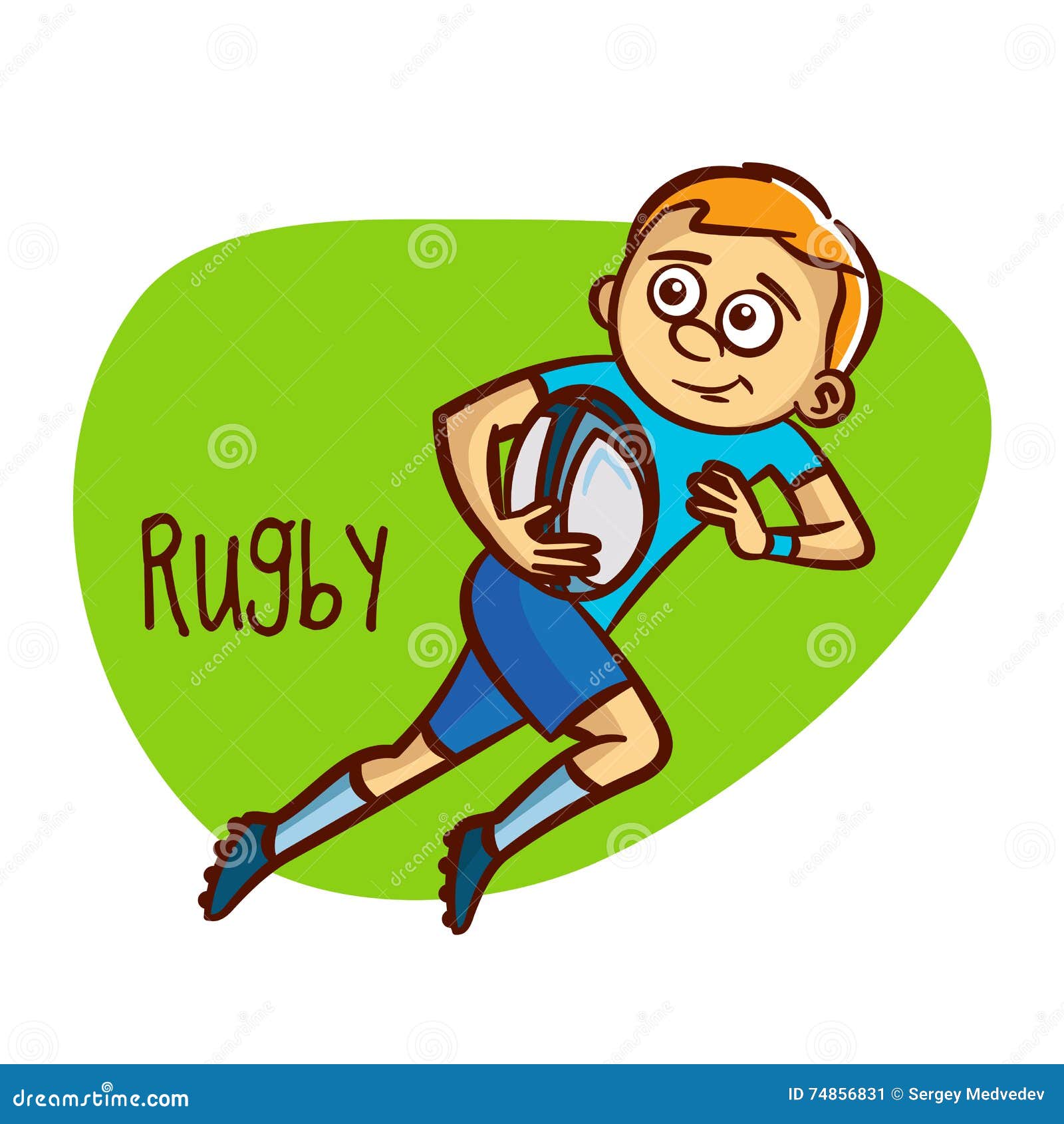 Summer Rugby Poster. Happy Summer Night Vector Illustration ...