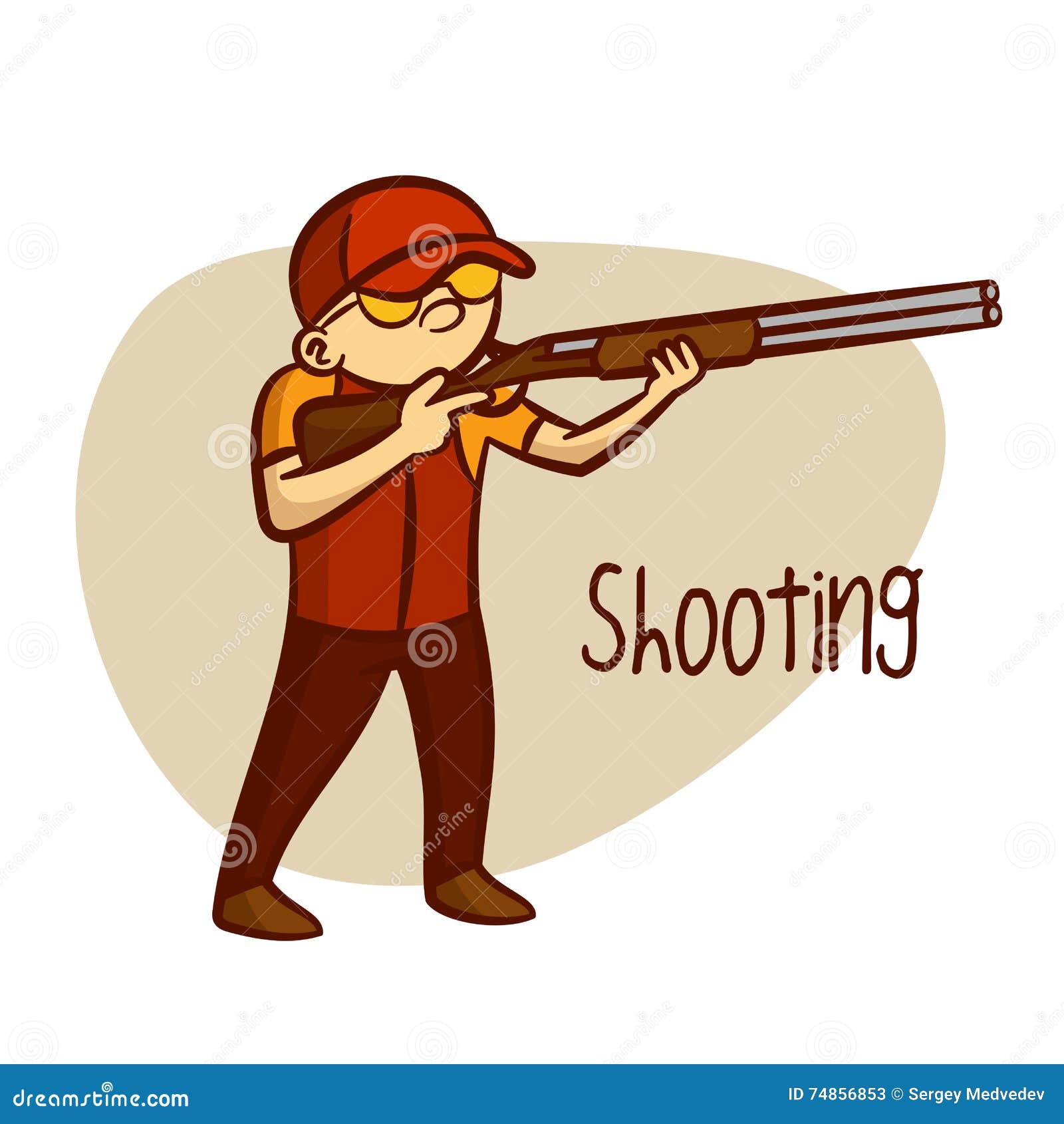 Olympic Shooting Archery Target Printable. Stock Vector Illustration ...