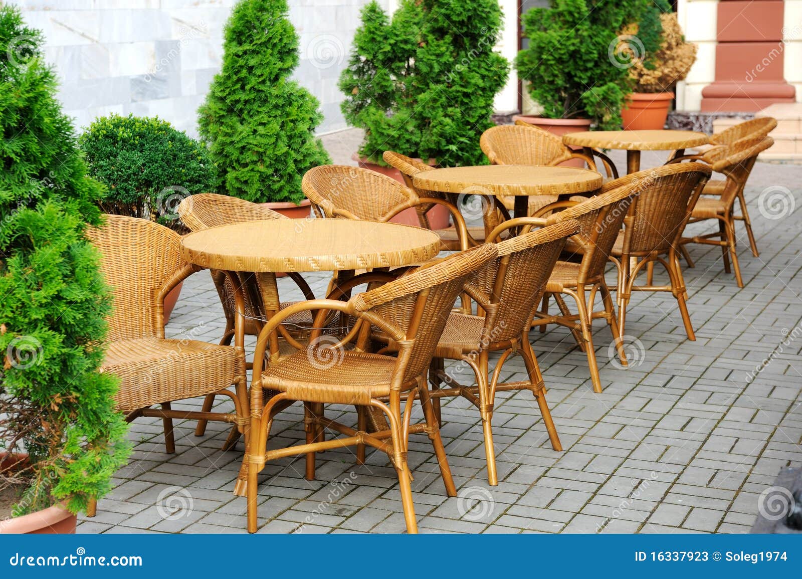 Summer open air cafe stock image. Image of cosiness, restaurant - 16337923