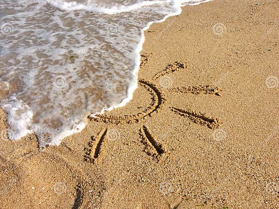 Summer is over stock photo. Image of remind, ocean, foam - 1244056