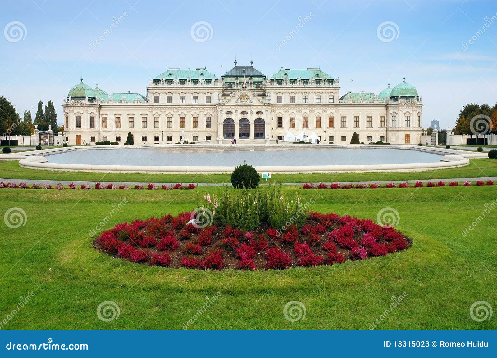 Summer Palace Belvedere in Vienna, Austria Stock Image - Image of ...