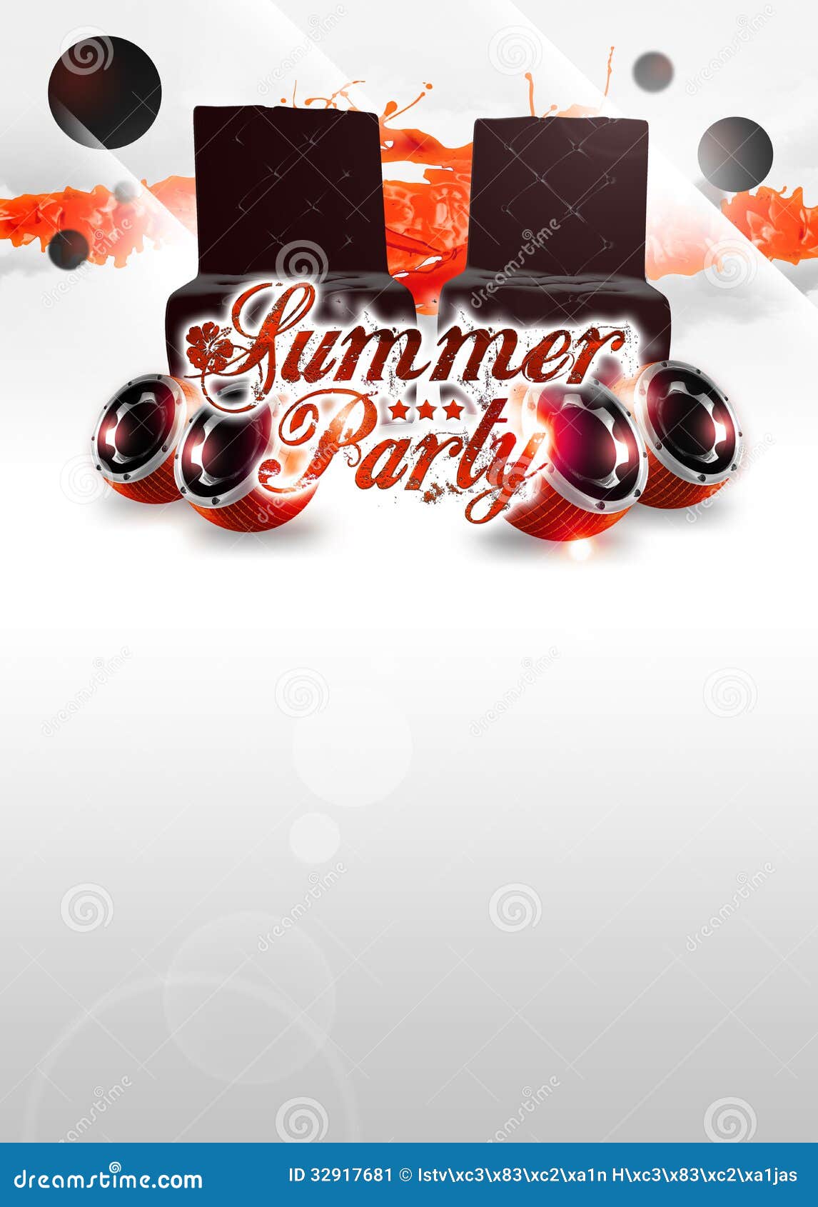 Summer party background stock illustration. Illustration of decoration ...
