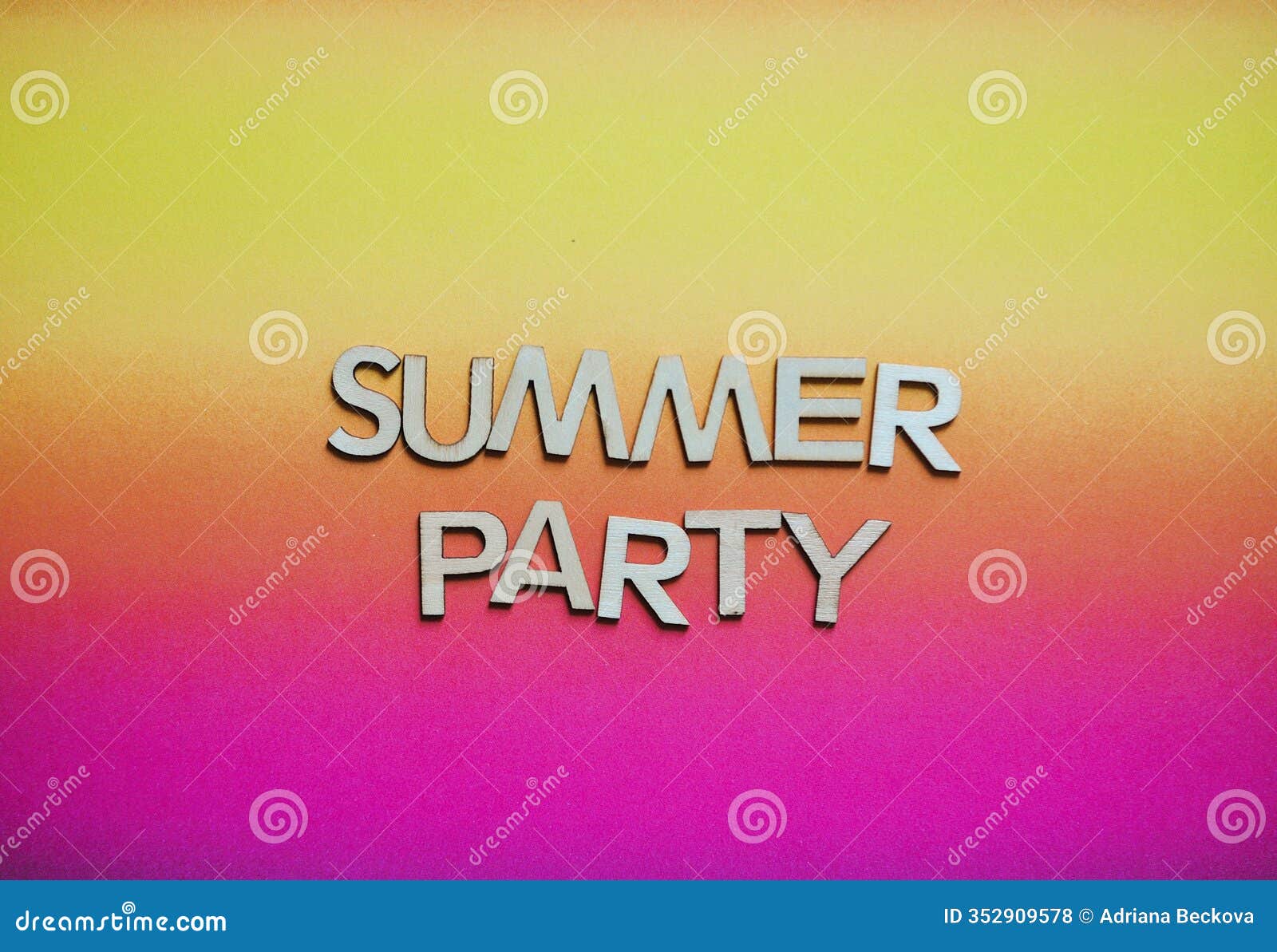 Summer party - party time stock photo. Image of background - 352909578