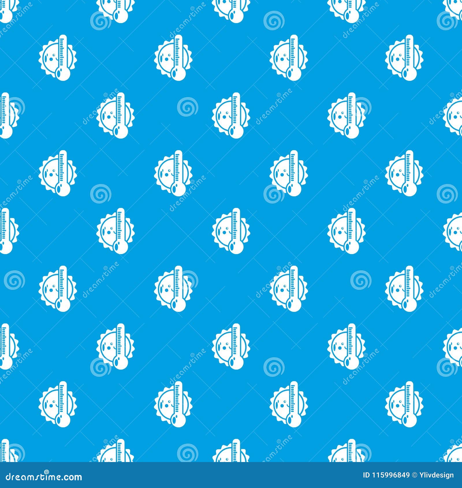 Summer Pattern Vector Seamless Blue Stock Vector - Illustration of ...