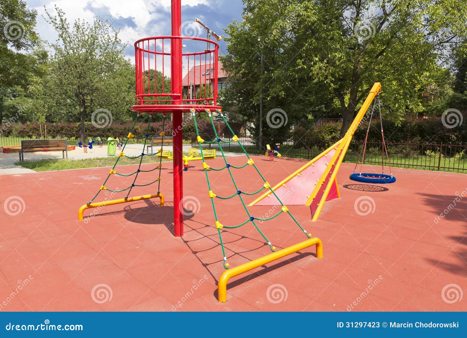 Summer playground. stock image. Image of stairs, childhood - 31297423