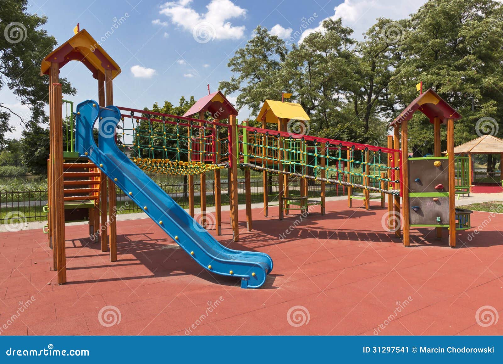 Summer playground. stock image. Image of leisure, childhood - 31297541
