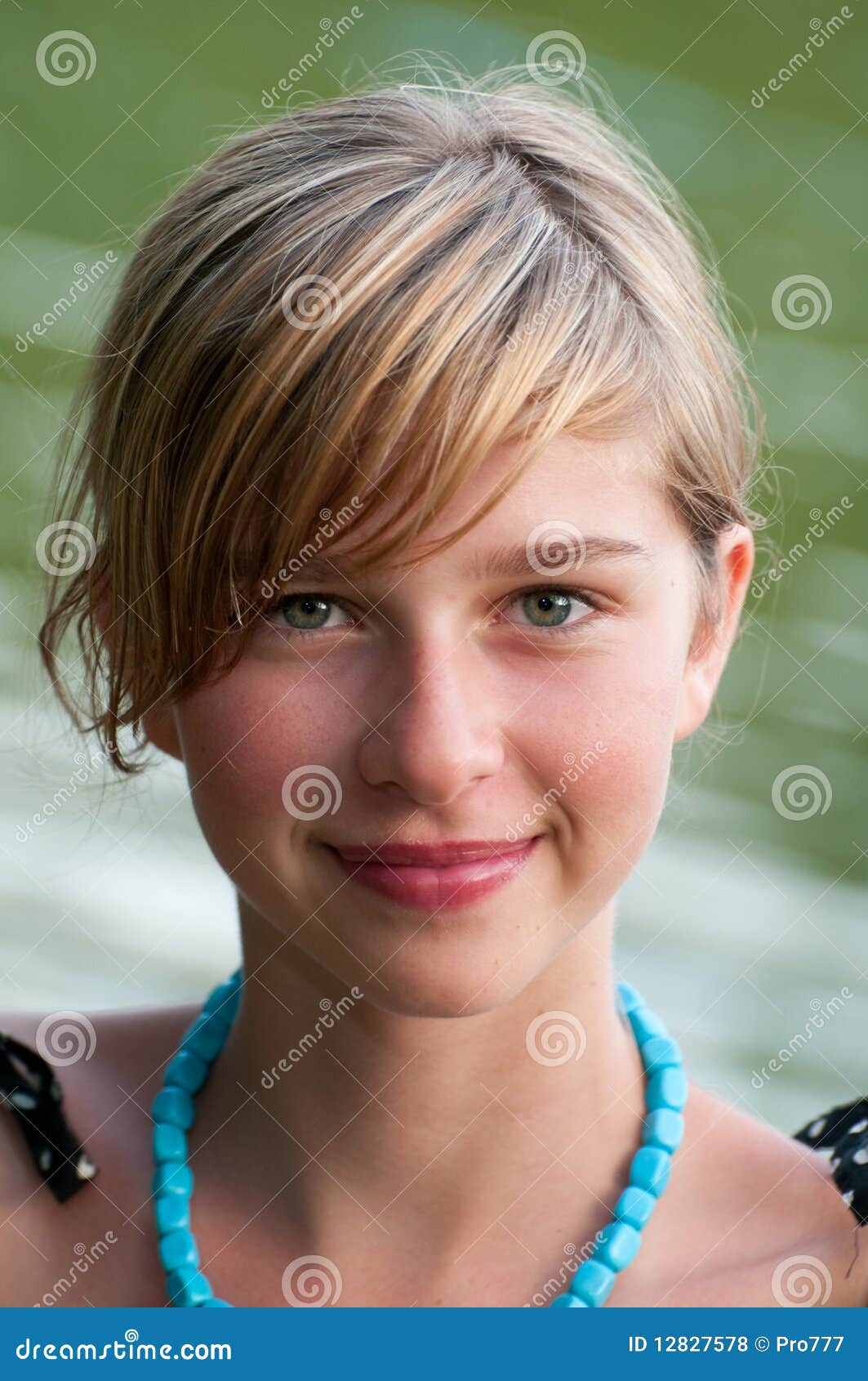 Summer portrait stock photo. Image of youth, female, looking - 12827578