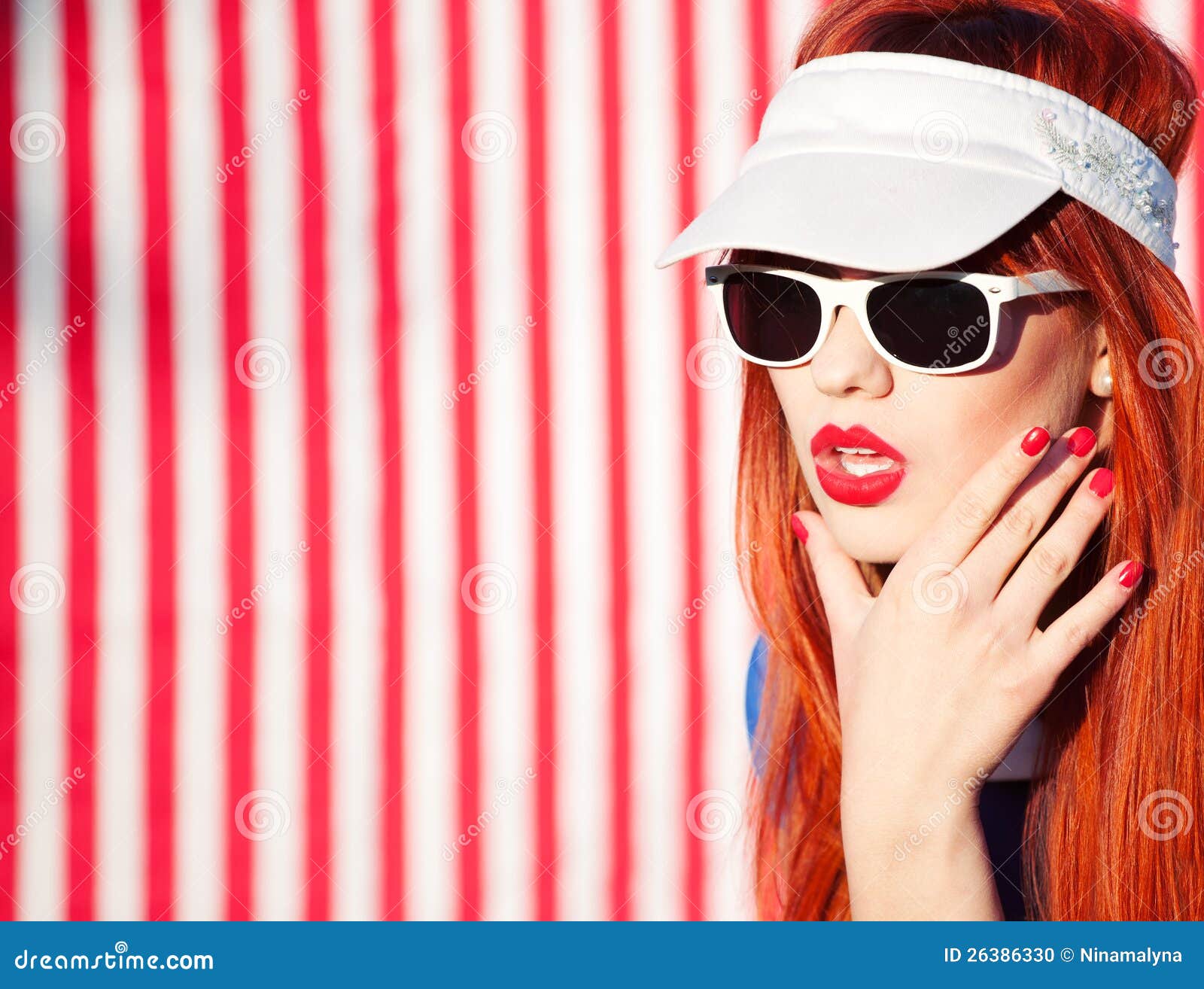 Summer portrait stock photo. Image of manicure, multicolored - 26386330