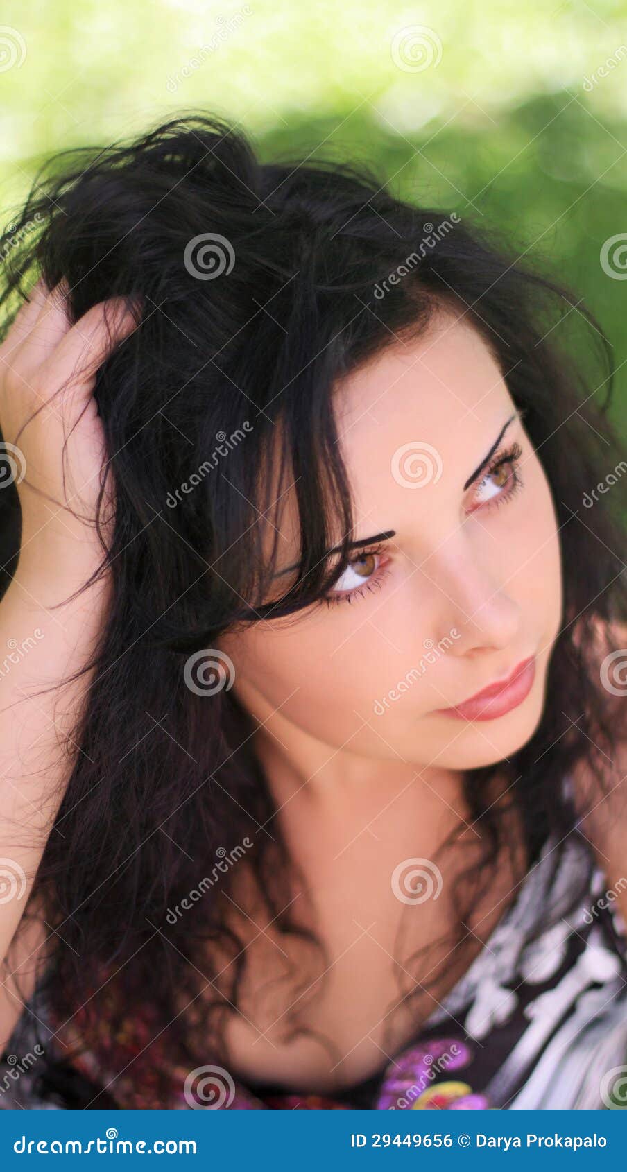 Summer portrait stock photo. Image of hair, thoughtful - 29449656