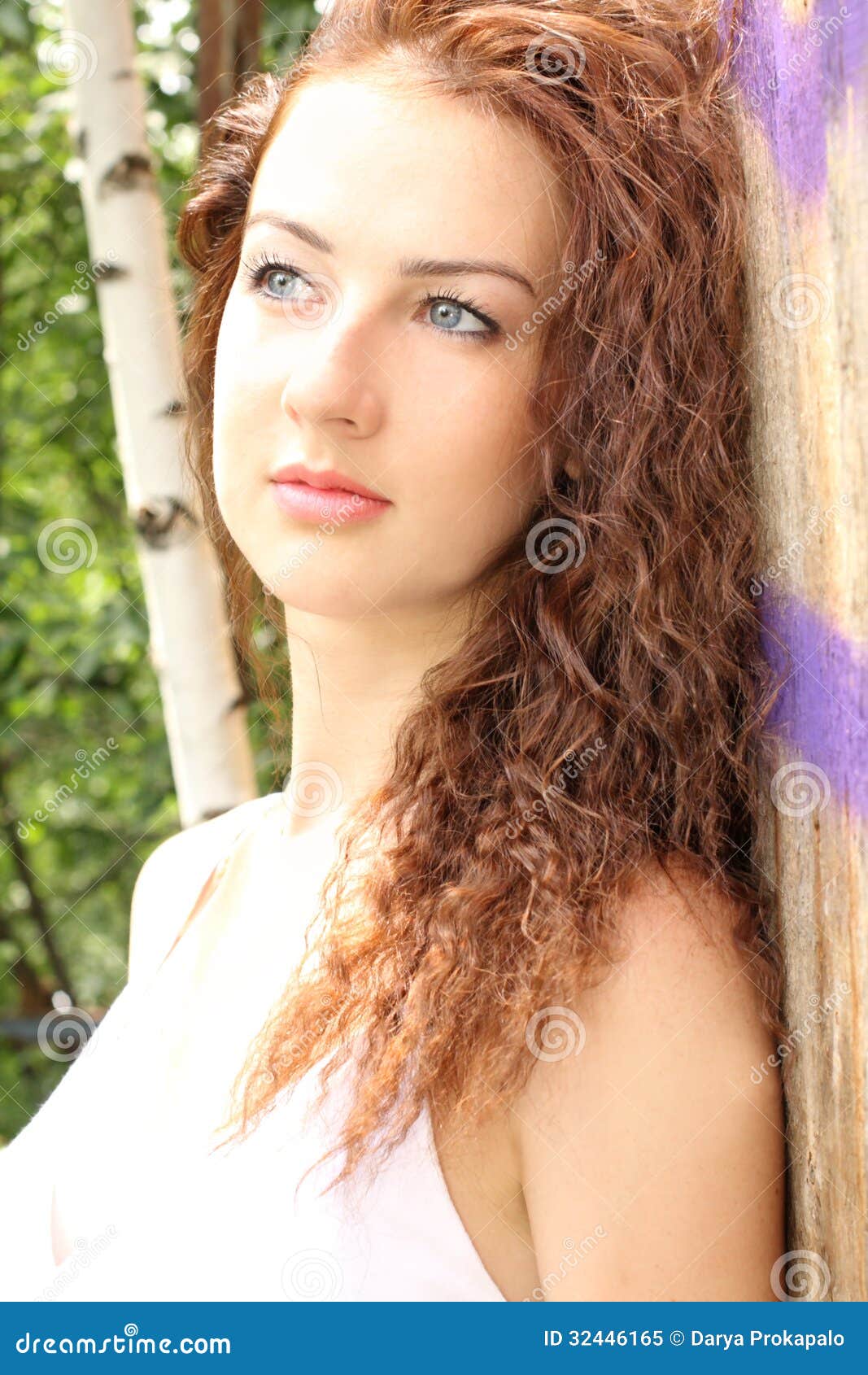 Summer portrait stock image. Image of outdoors, positive - 32446165