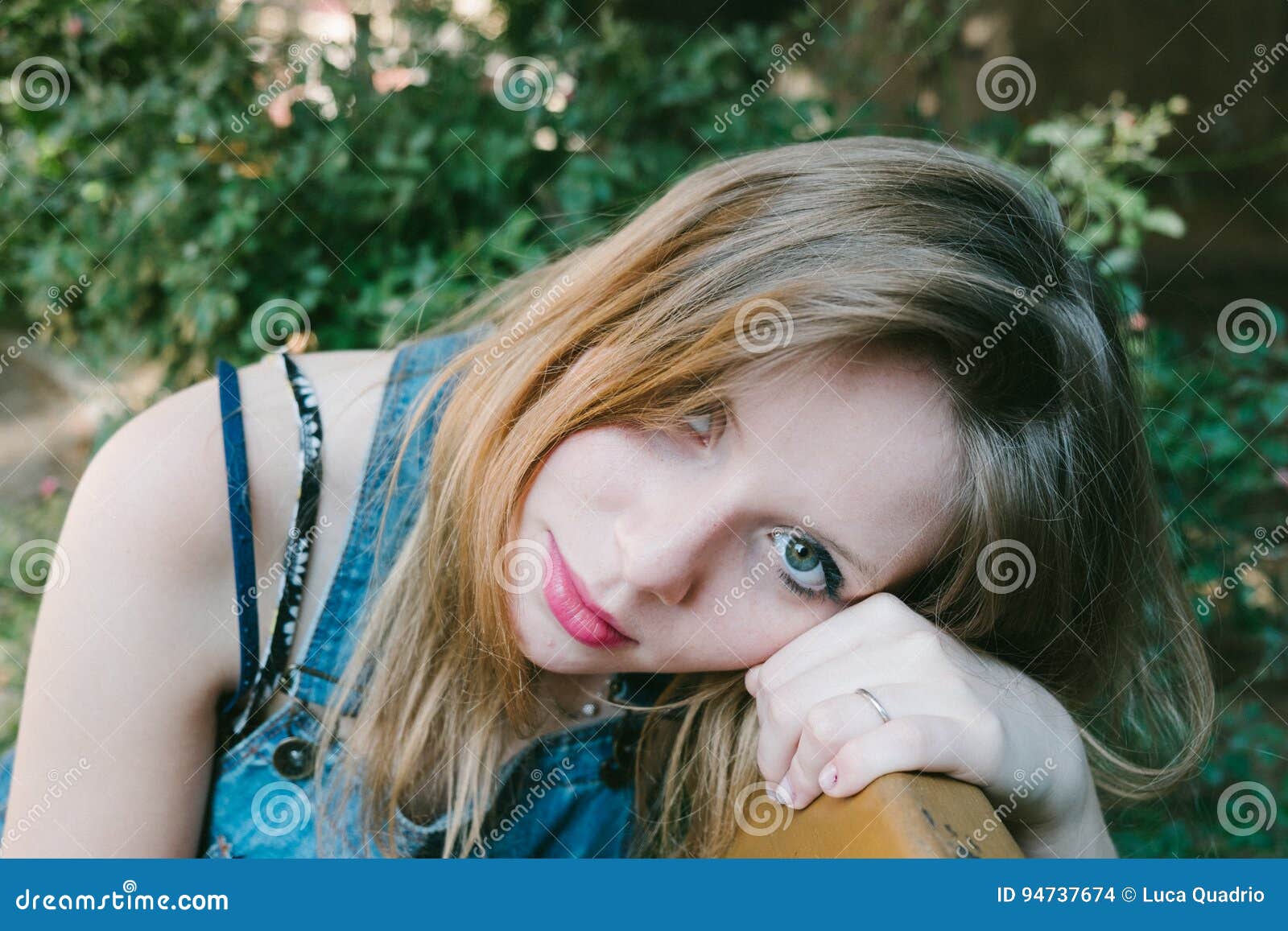 Summer portrait of a model stock photo. Image of glamour - 94737674