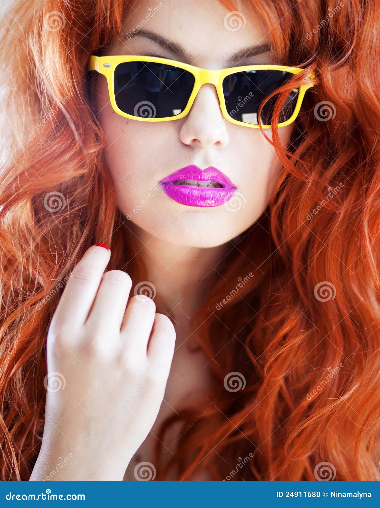 Summer Portrait of a Pretty Girl Stock Photo - Image of colorful ...